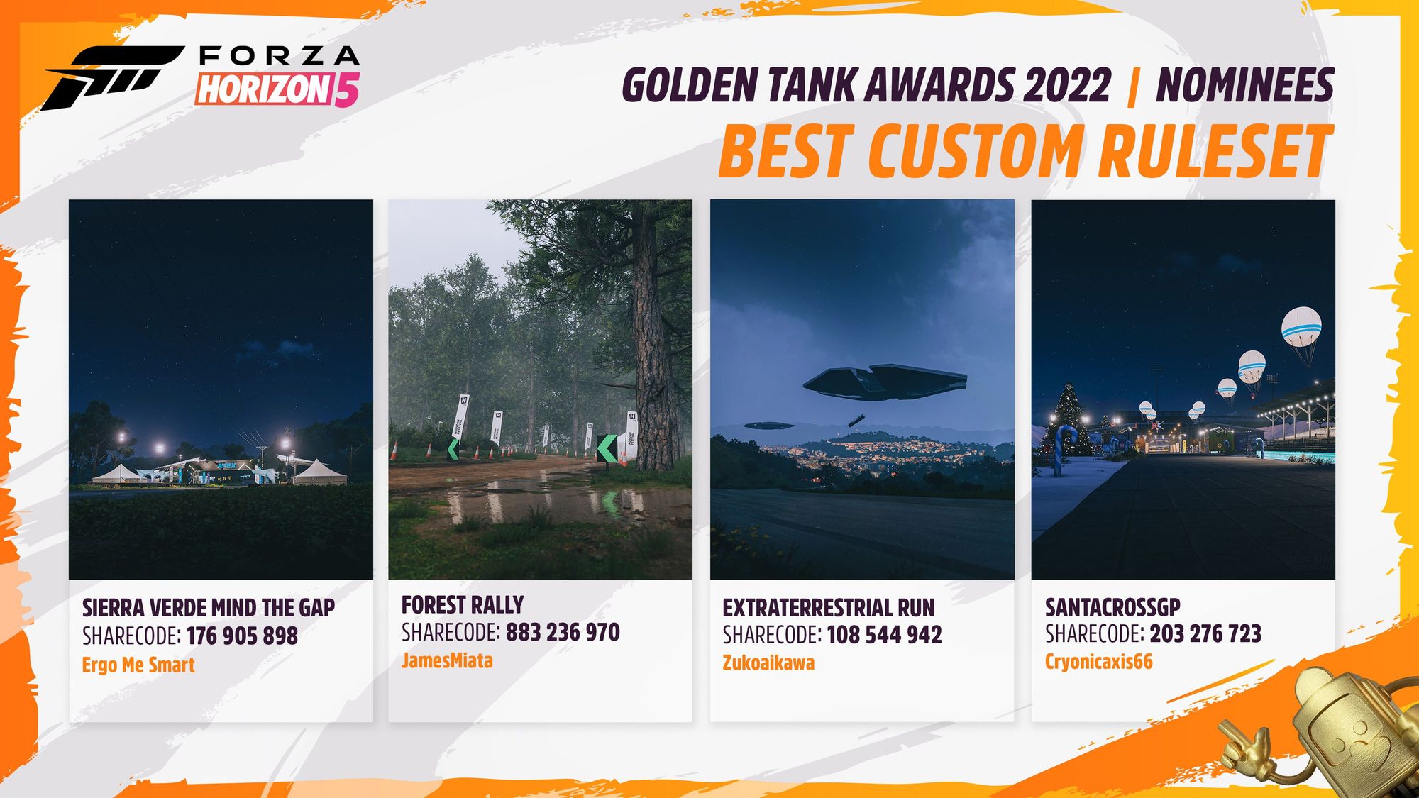 Forza Horizon 5 Golden Tank Awards