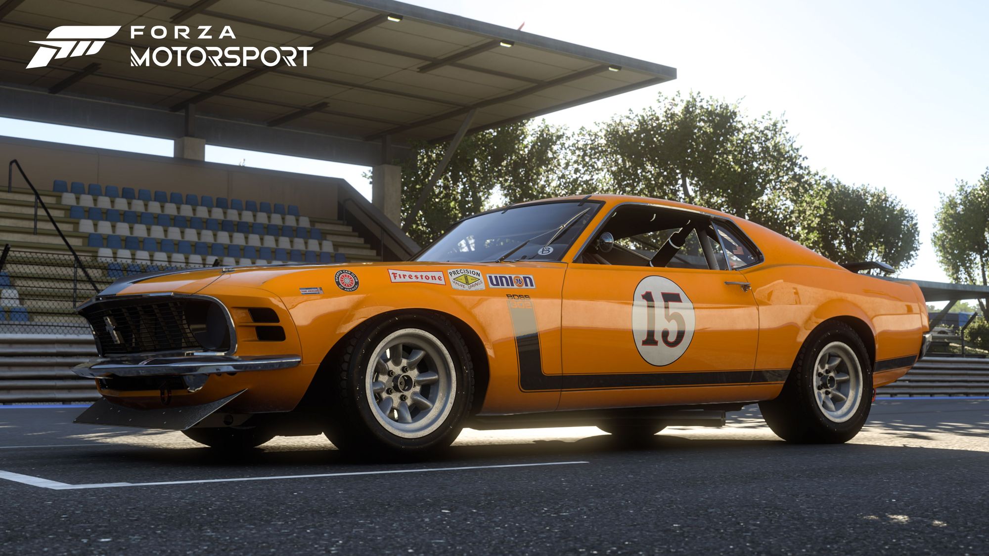 Drift Pony Cars on Sunset Peninsula in Forza Motorsport