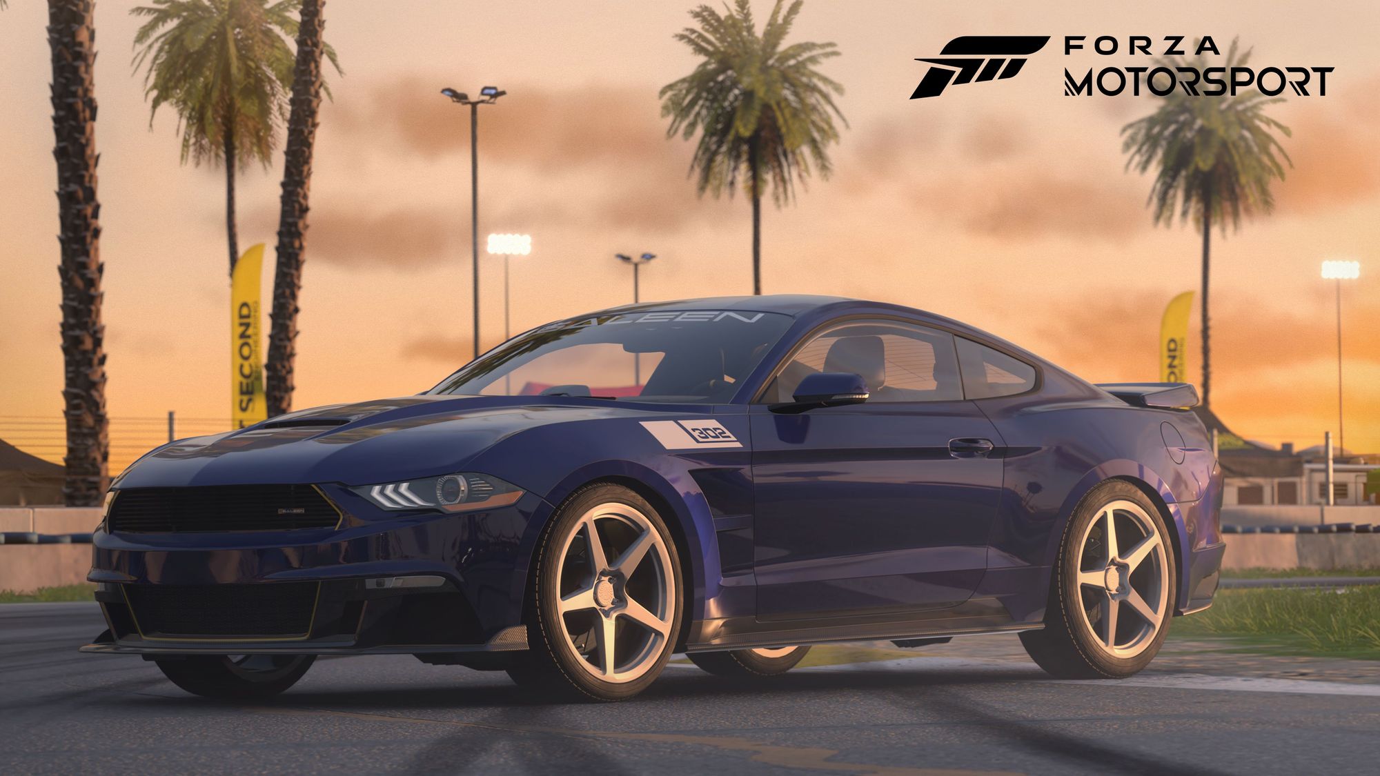 Drift Pony Cars on Sunset Peninsula in Forza Motorsport