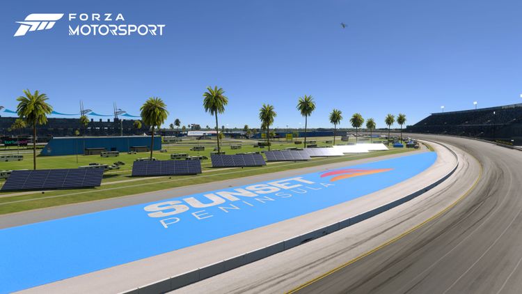 Drift Pony Cars on Sunset Peninsula in Forza Motorsport