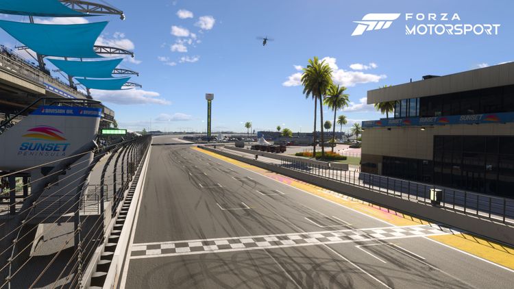 Drift Pony Cars on Sunset Peninsula in Forza Motorsport