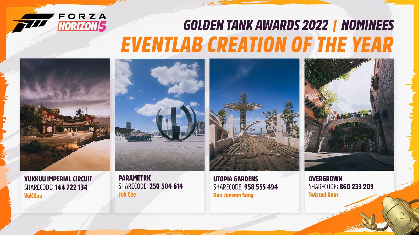 Forza Horizon 5 Golden Tank Awards